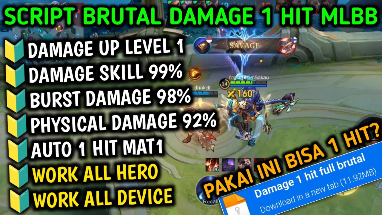 SCRIPT DAMAGE + RANK BOOSTER MOBILE LEGENDS TERBARU 2024 ANTI BANNED | 100% WORK - YouTube