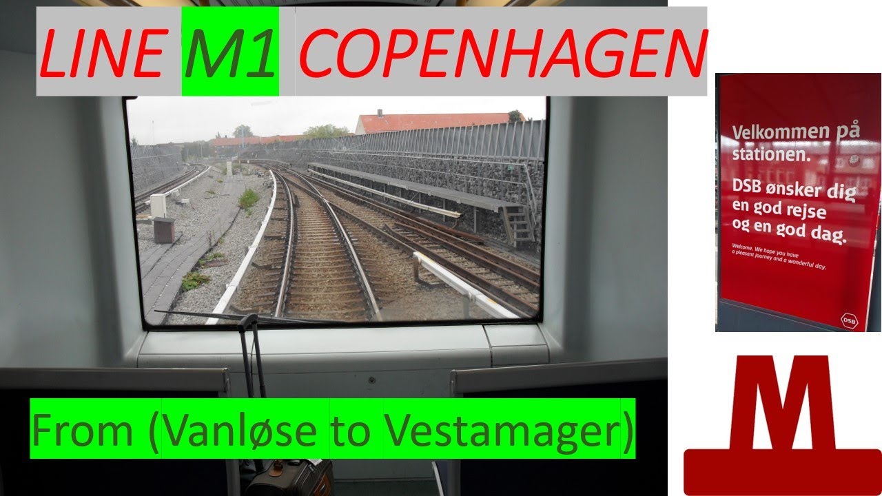 COPENHAGEN DENMARK METRO (LINE M1) - YouTube
