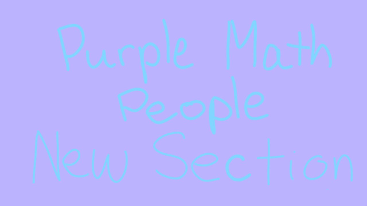 Purple Math People PMPBox Poll - YouTube