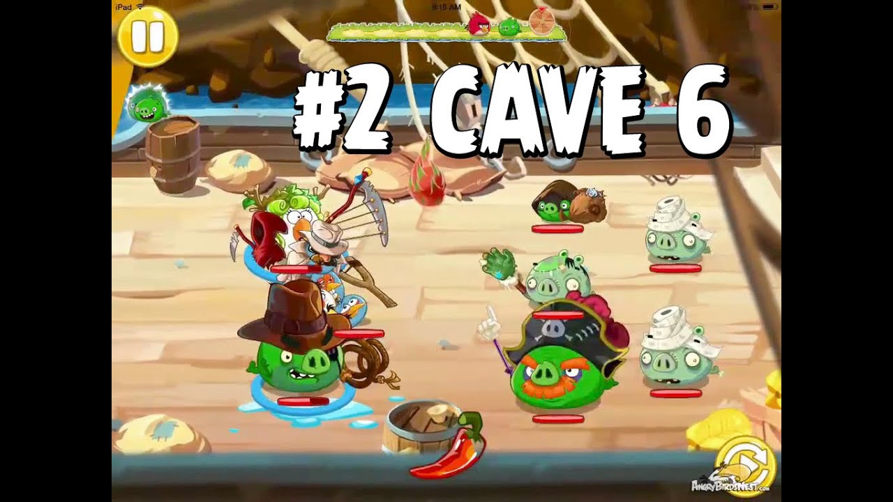 Angry Birds Epic Cave 6 Endless Winter Level 2 Walkthrough - YouTube