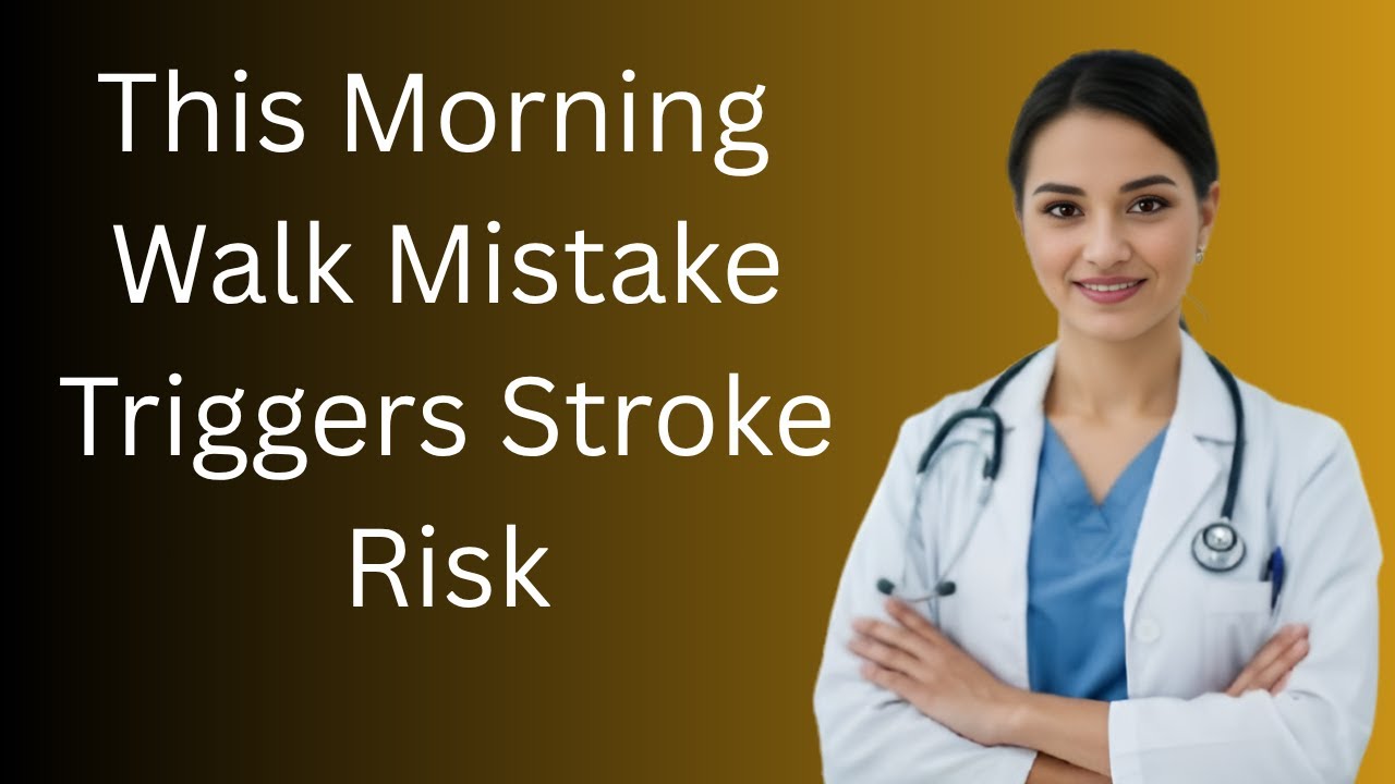 For Senior |This Morning Walk Mistake Raises Stroke Risk Overn| Dr ...