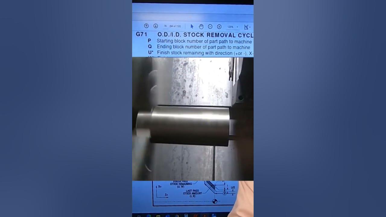 Cnc Lathe Programming G71 #cncmachining #cnc #learn cnc #lathe - YouTube