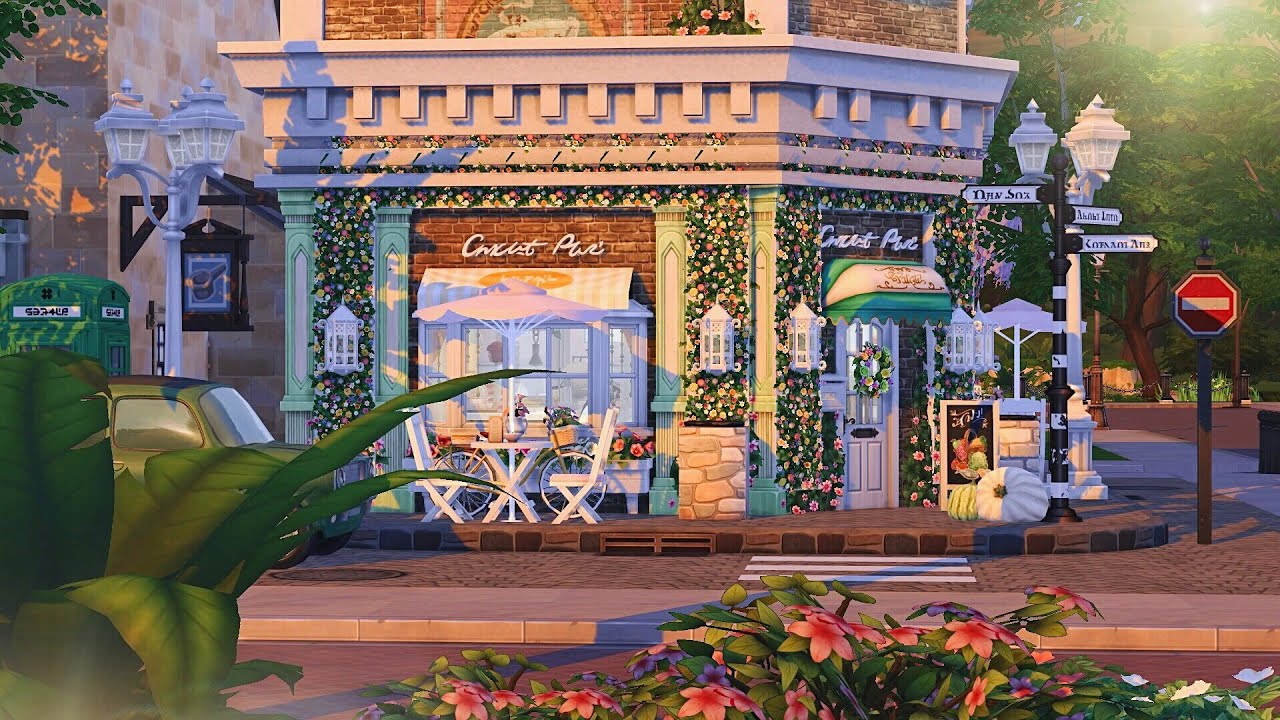 Cupcake Shop • The Sims 4 • No CC | Speed Build - YouTube