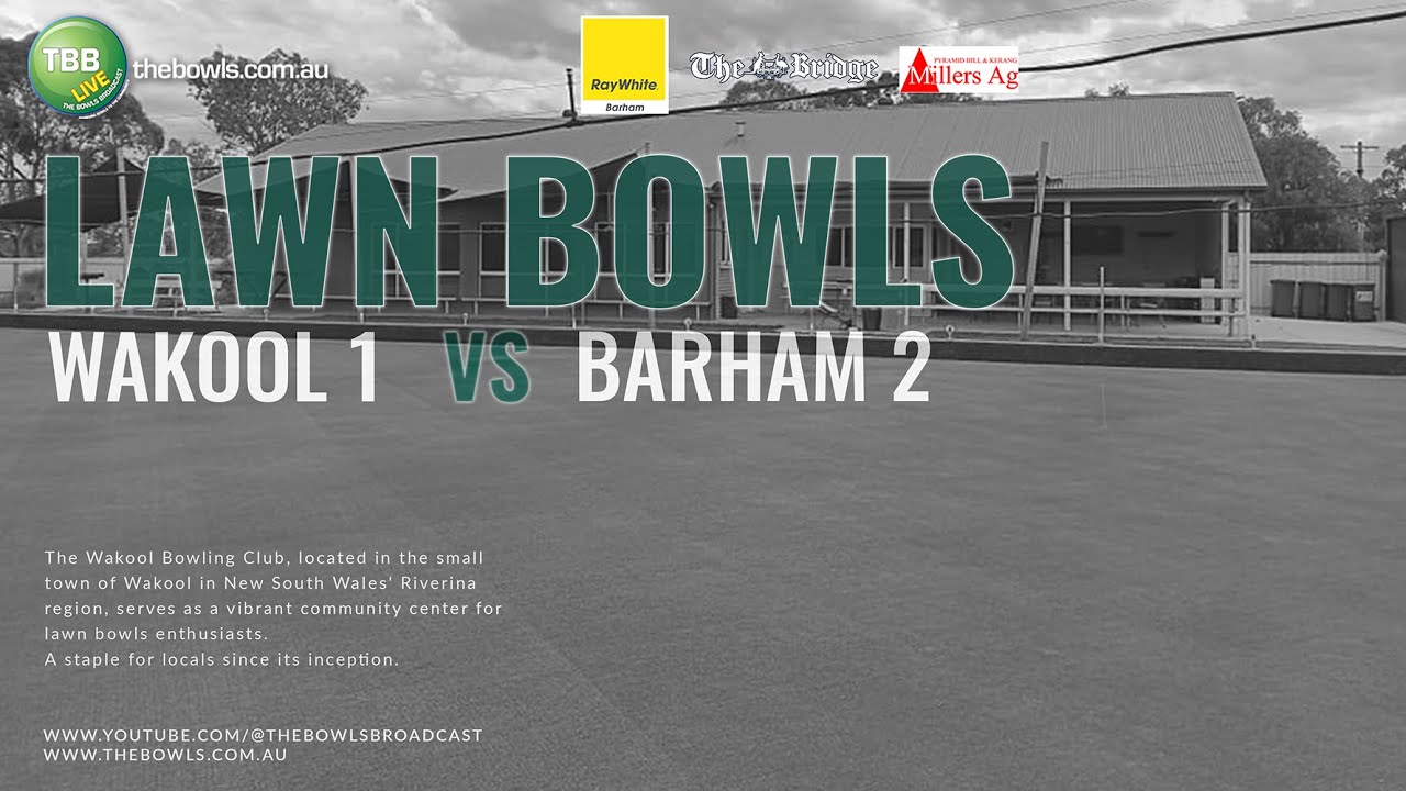 Wakool 1 Vs Barham 2 at the Wakool Bowling Club - YouTube