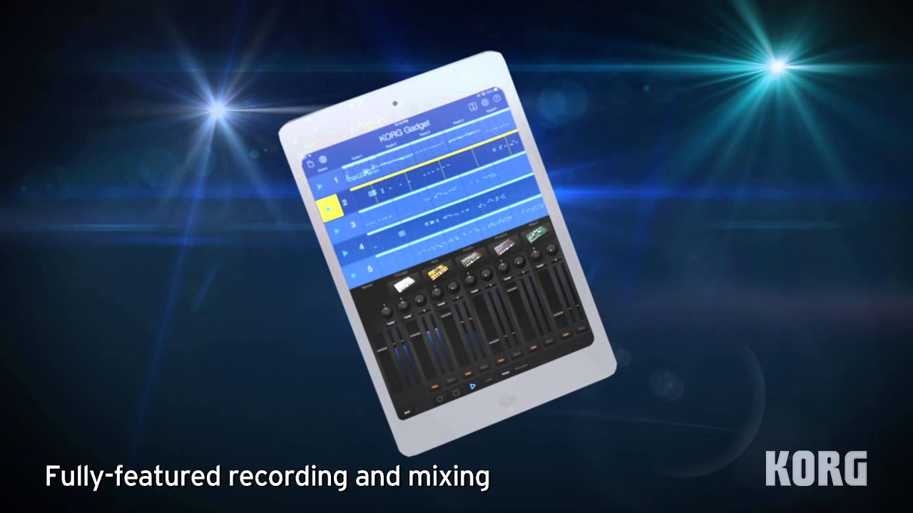 KORG Gadget Mobile Synthesizer Studio for iPad - YouTube
