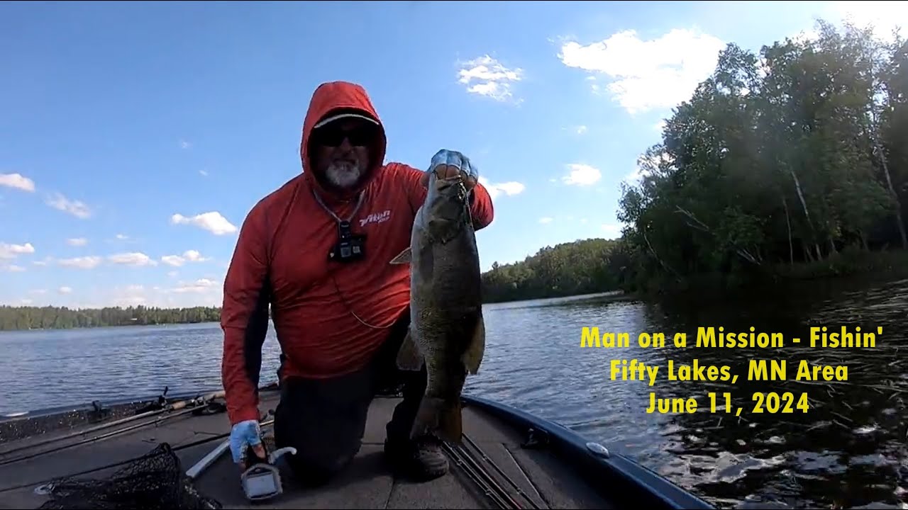 Shallow Fifty Lakes, MN Smallmouth! - YouTube