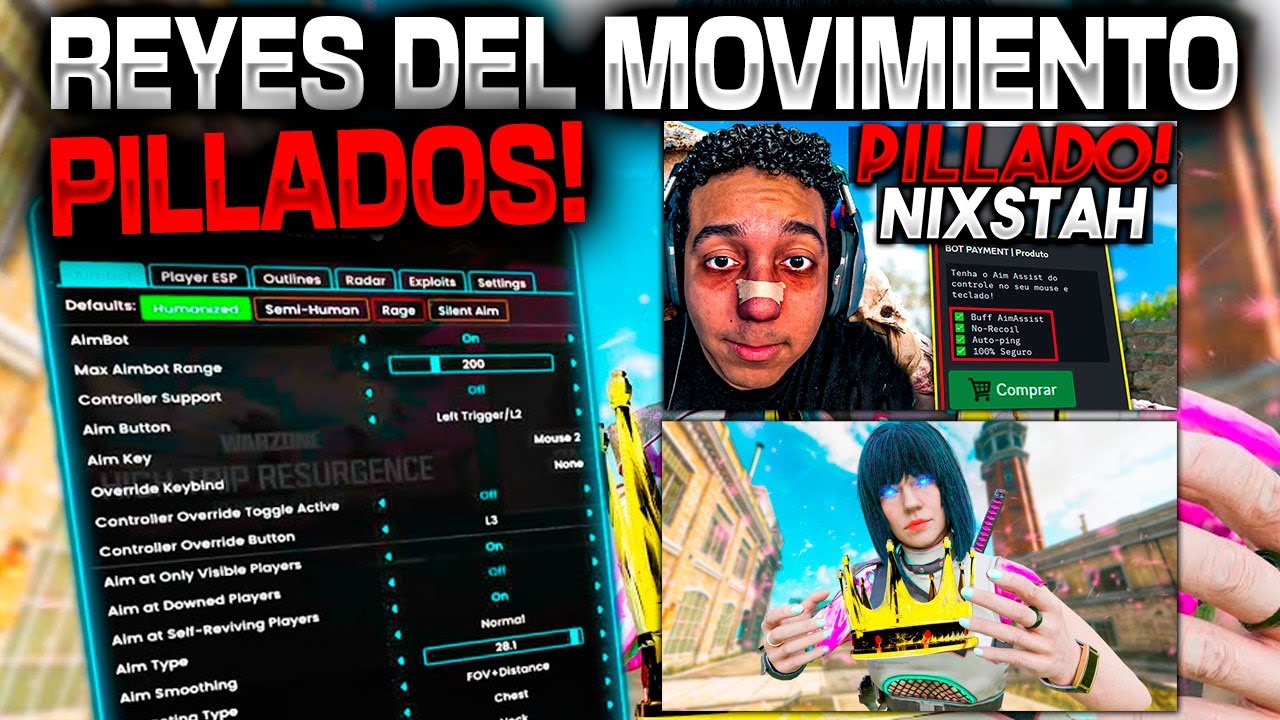 ¡QUIEREN ser COMO NIXSTAH! - REYES del MOVIMIENTO en WARZONE PILLADOS ...