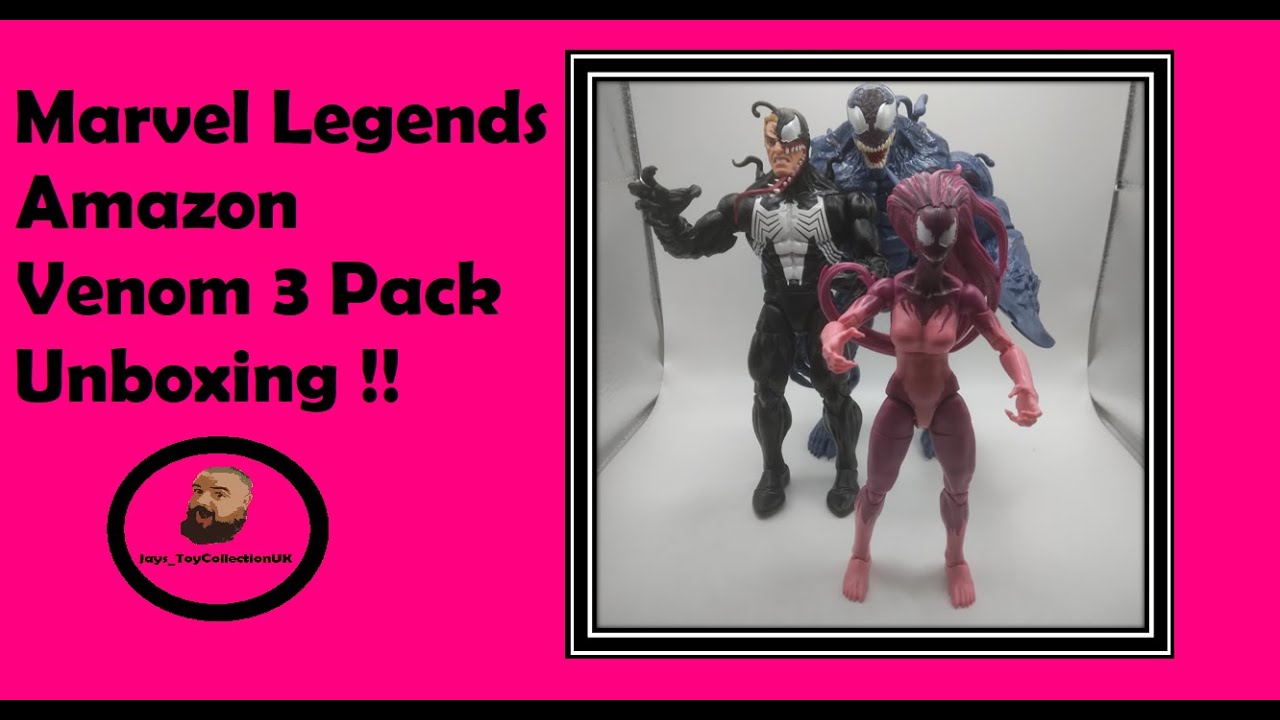 Marvel Legends Amazon Exclusive Symbiote 3 Pack Venom Agony Riot In ...