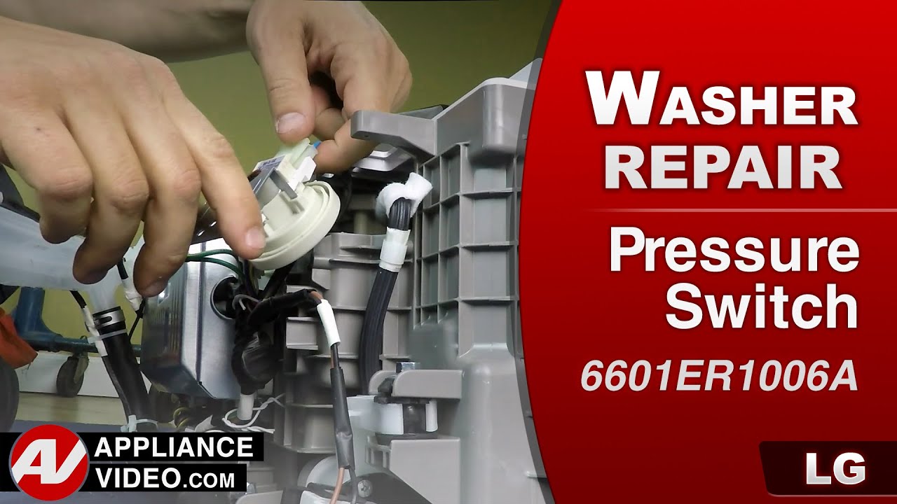 LG Washer Pe Error Code Pressure Switch Repair YouTube