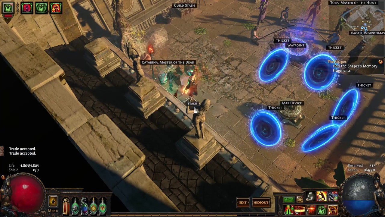 POE Impossible Thicket Map Run - YouTube
