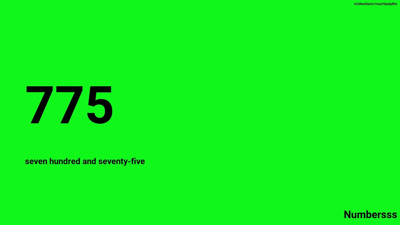All numbers from 1 to 1263 - YouTube