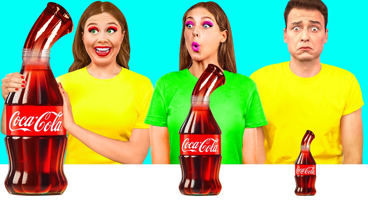 Big, Medium and Small Plate Challenge | Funny Food Challenges by Fun ...