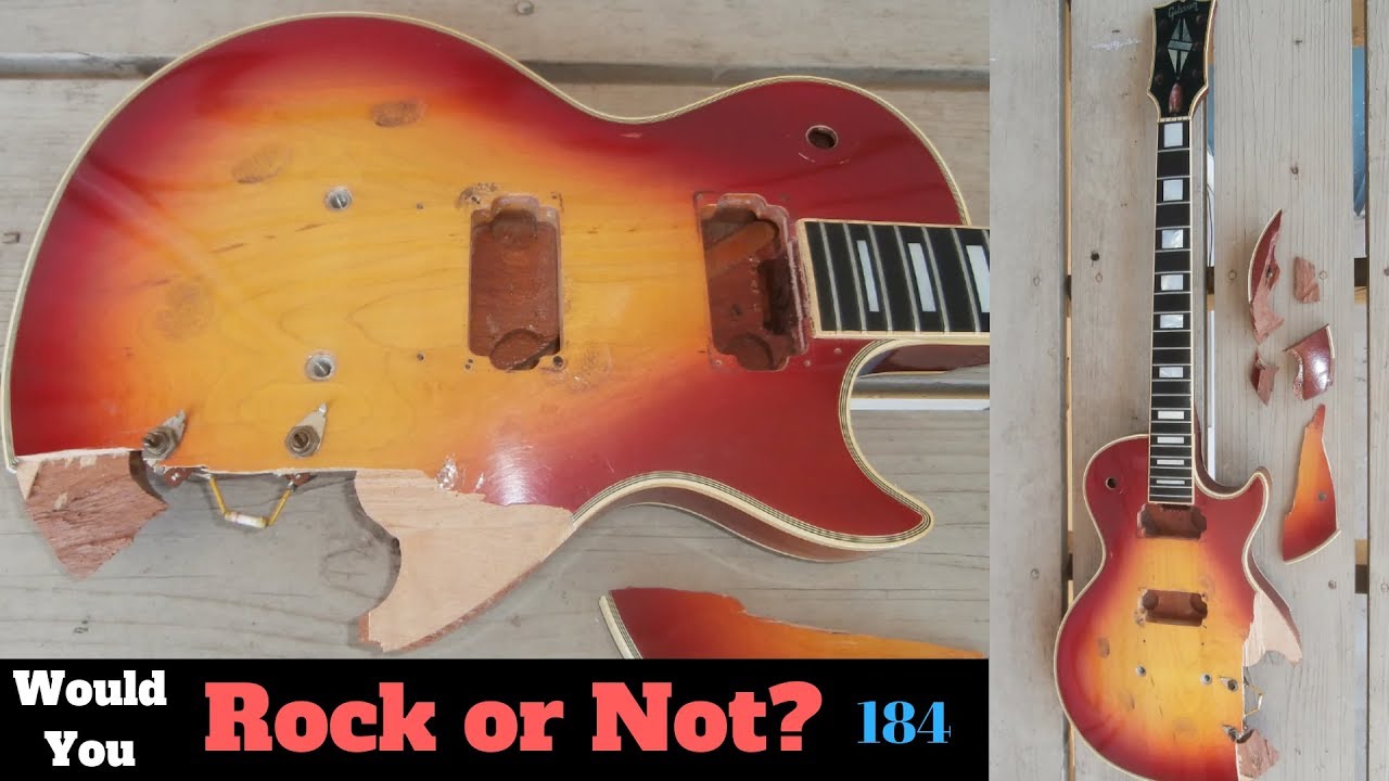 Guitar Abuse or Weight Relief? | 1974 Gibson Les Paul Custom | Would ...