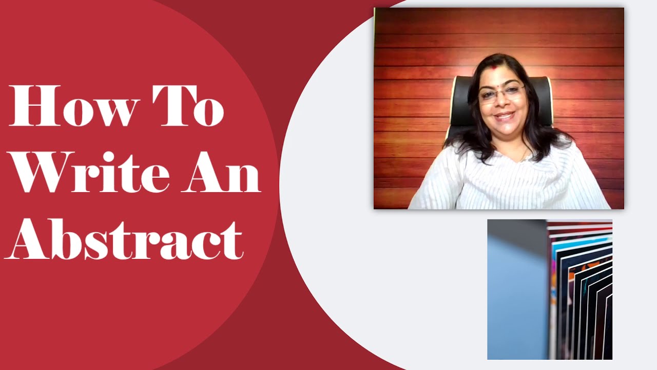 How To Write An Abstract - YouTube