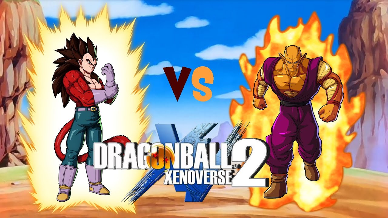Dragon Ball Xenoverse 2 - Vegeta SSJ4 vs Orange Piccolo - YouTube