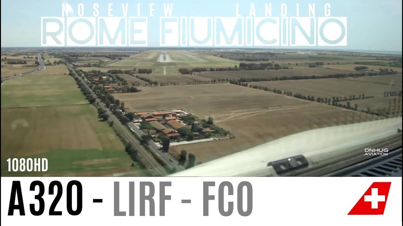 Strong Winds at Rome Fiumicino : Cockpit Landing 16L - YouTube