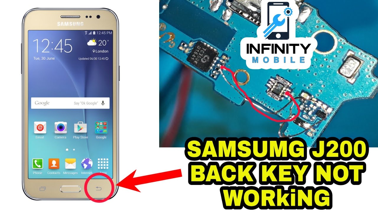 Samsung J2 Touch Back Button Ways Jumper Solution إصلاح زر الرجوع ...