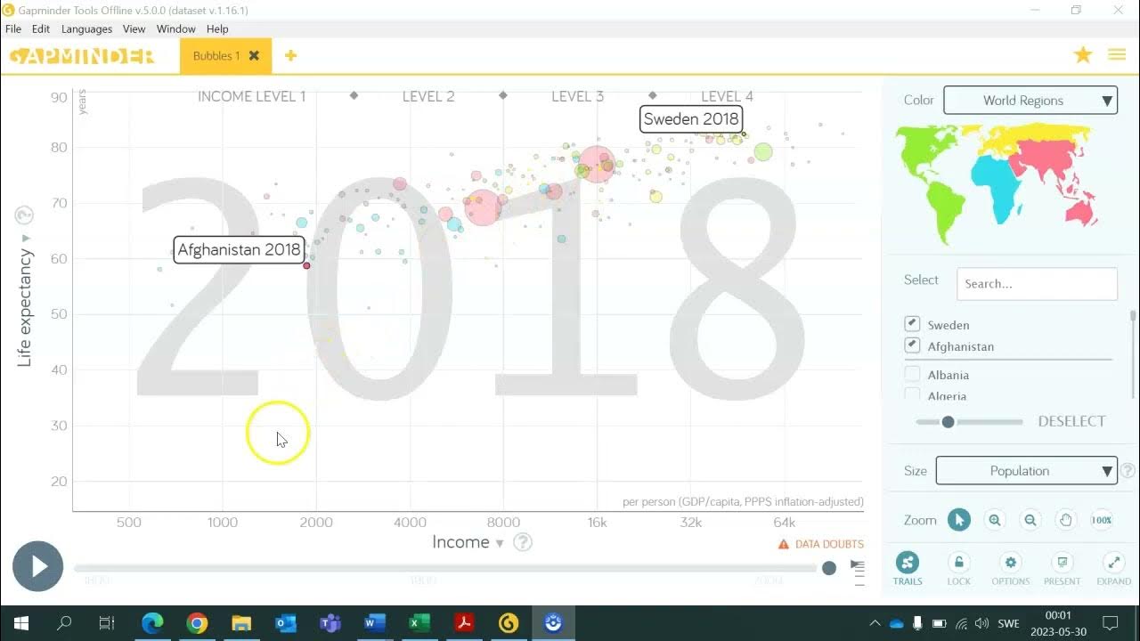 Lektion med Gapminder - YouTube