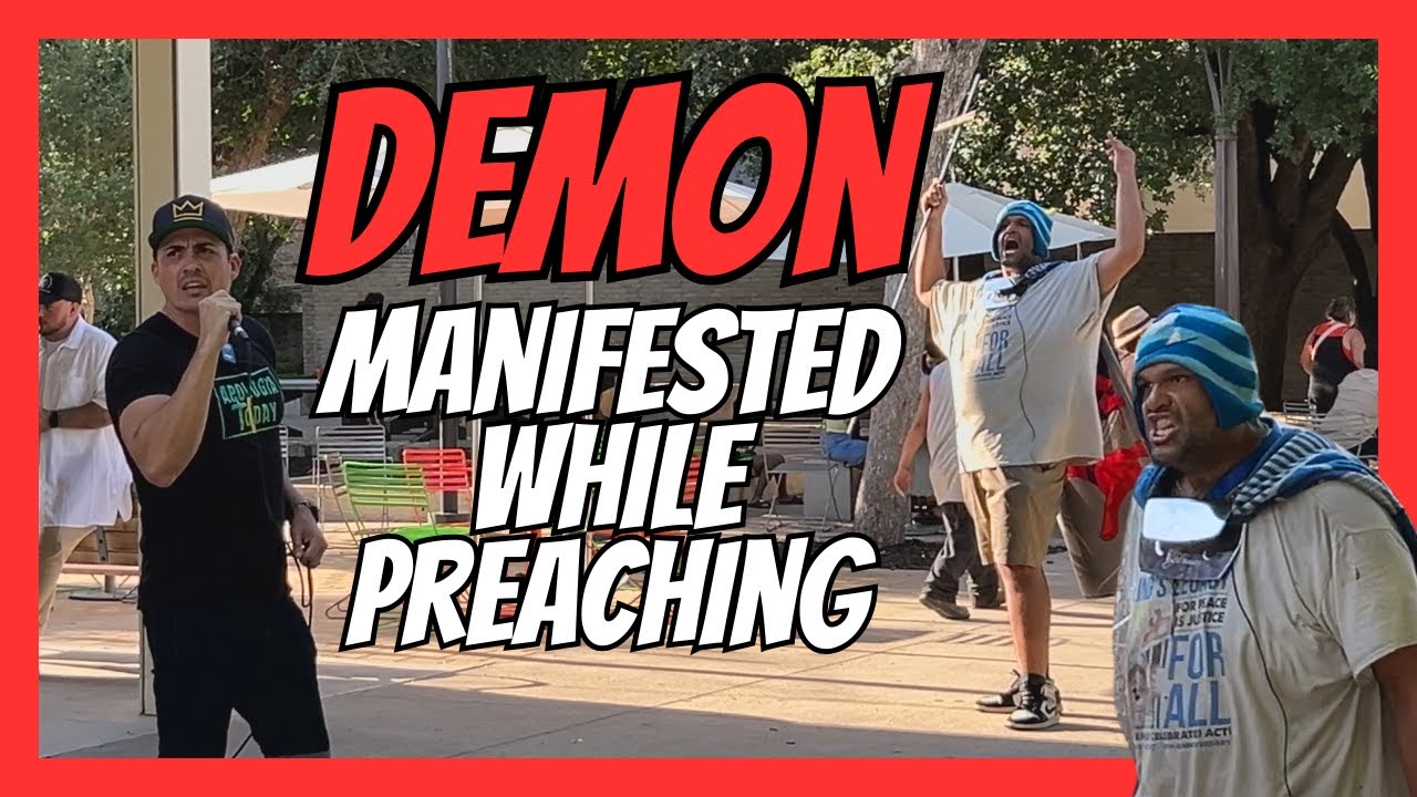 Demons Manifest In Man While Street Preaching | But The Word Of God Is ...
