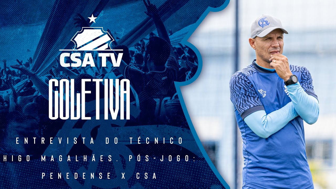 Coletiva pós-jogo com o técnico Higo Magalhães: Penedense 2x0 CSA - 08.02.25 - CSA TV - YouTube