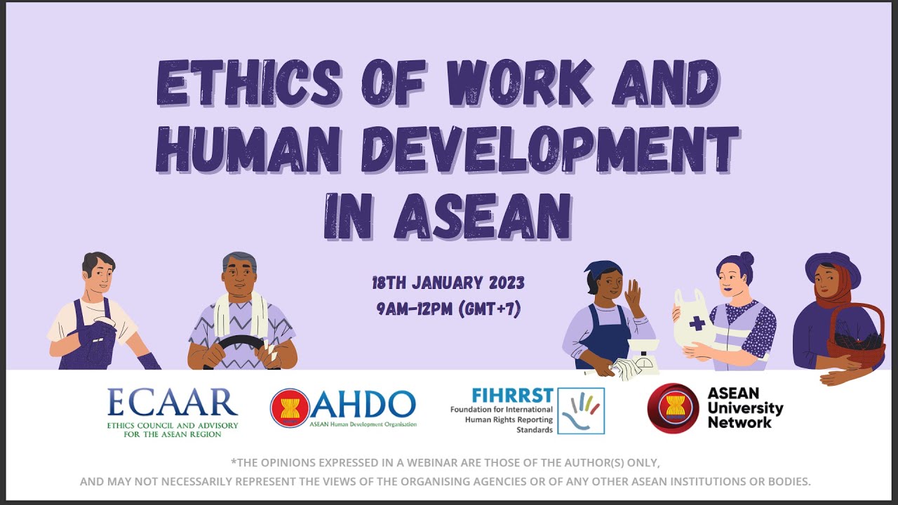 8th ECAAR Dialogue: Ethics of Work and Human Development in ASEAN - YouTube