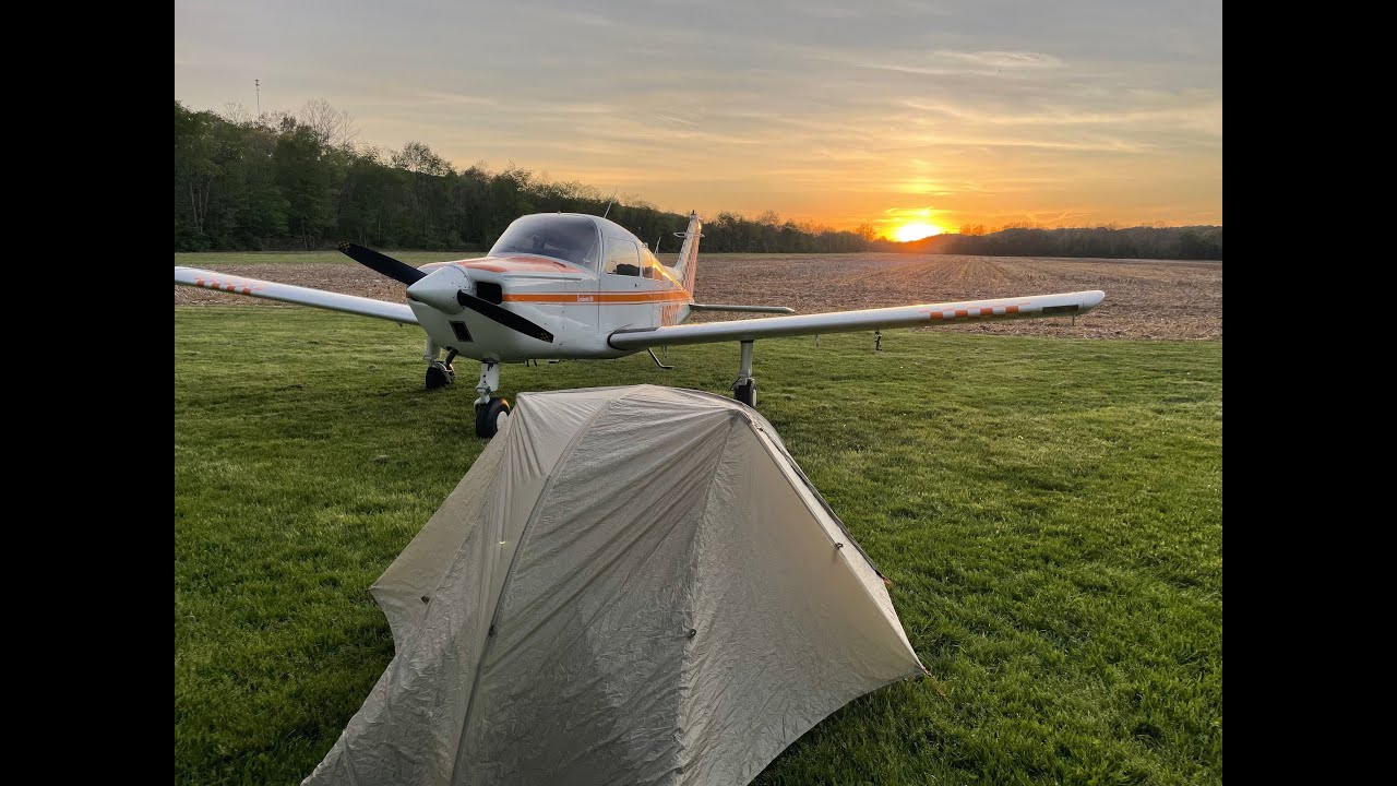 Airplane Camping (Flamping) in Ohio - YouTube