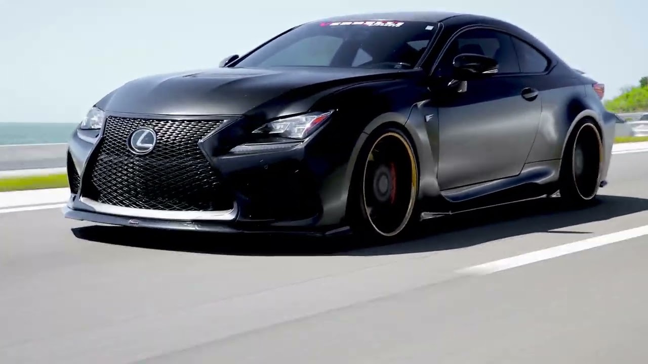 Lexus rcf satin black wrap verrelli gv Forged nia kit modified beast ...