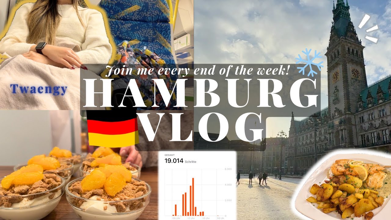 Living Alone in Germany - 19k steps through HAMBURG & what to eat and ...