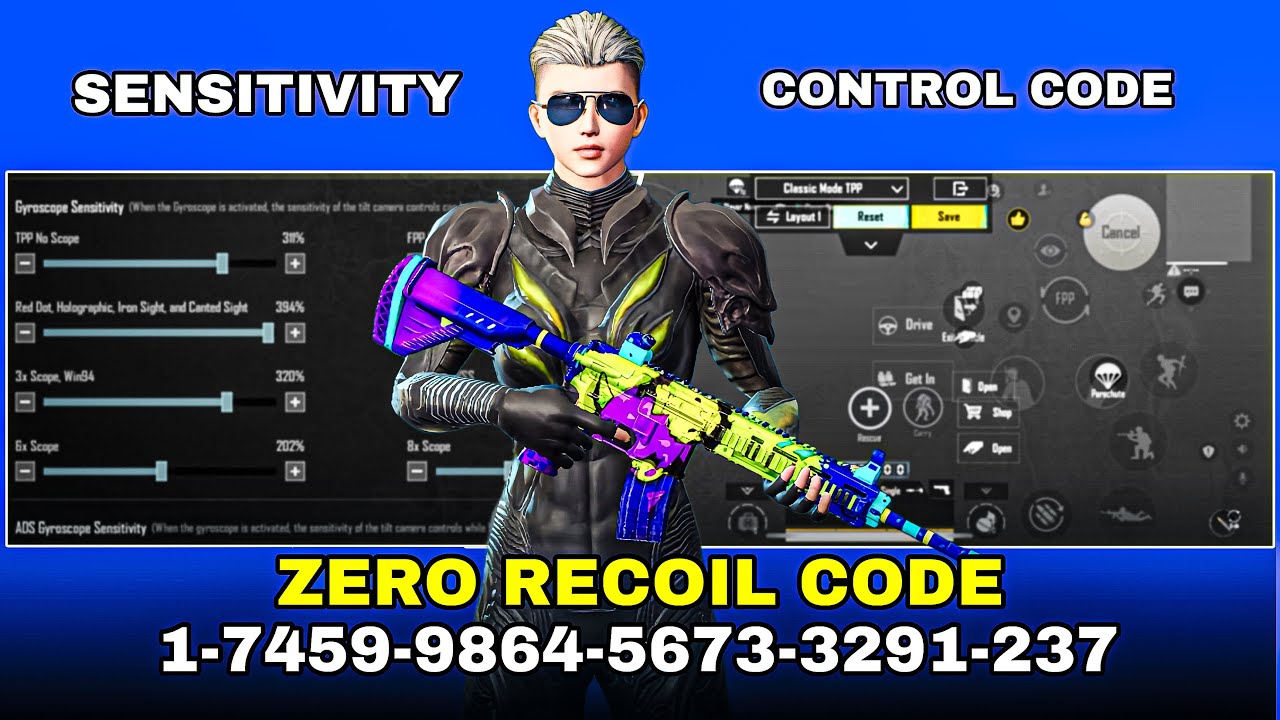 BGMI 3.6 UPDATE SENSITIVITY CODE | BGMI BEST SENSITIVITY SETTINGS ...