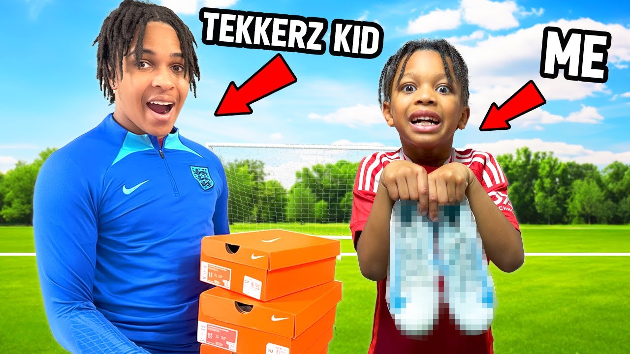 TEKKERZ KID Surprised Me With Kids RONALDO Football Boots! - YouTube