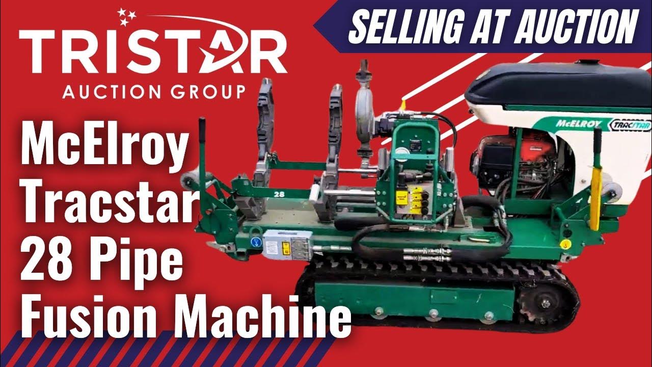 McElroy Tracstar 28 Pipe Fusion Machine 1833 Selling at auction - YouTube