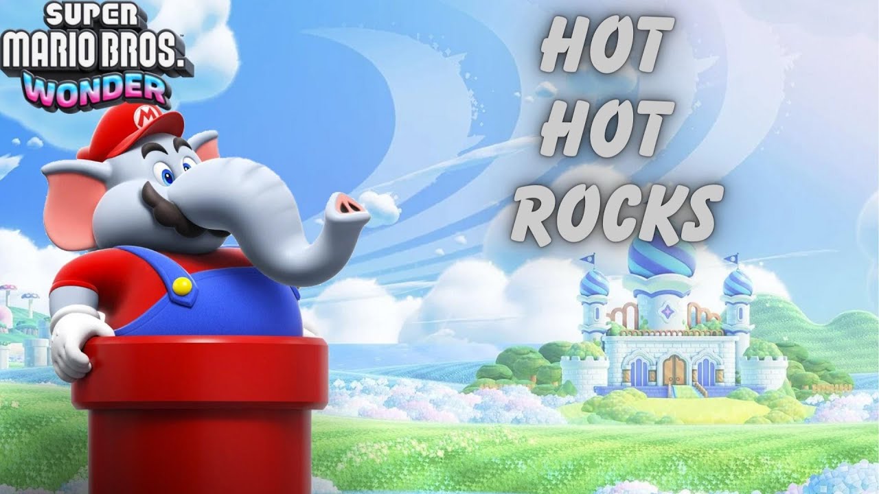 Mario Wonder Magma Bog Hot Hot Rocks - YouTube