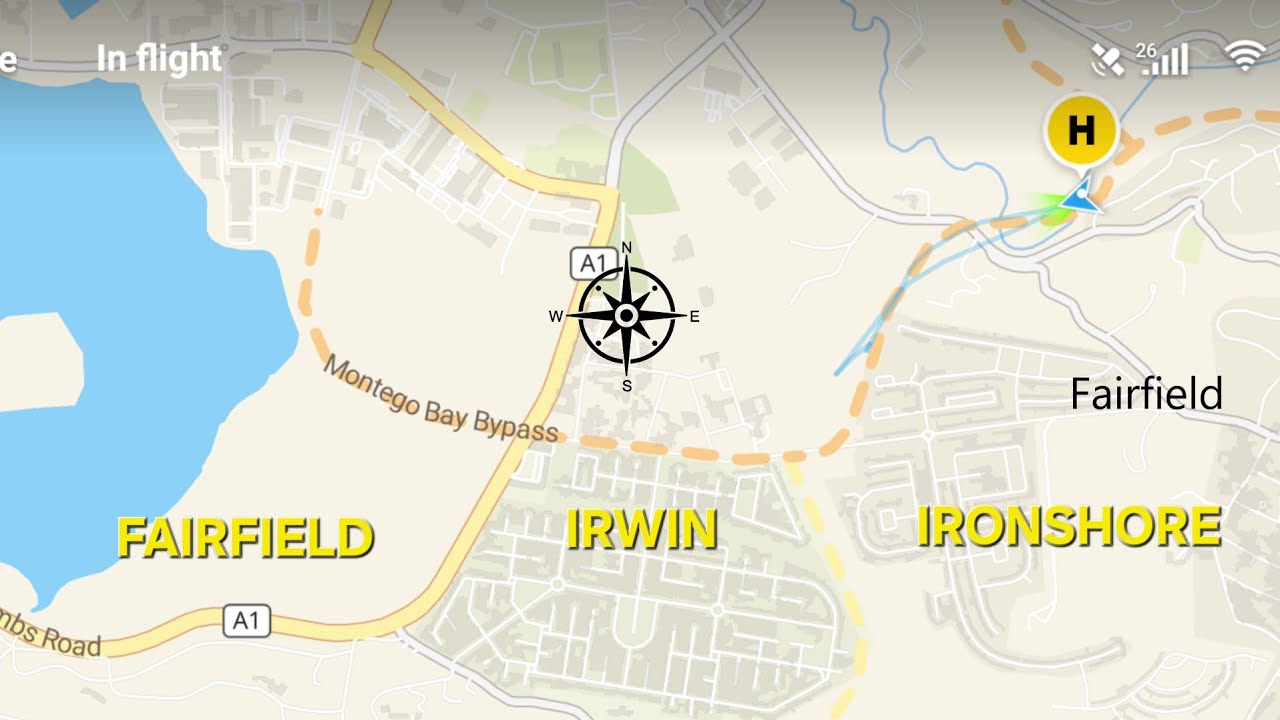 EXPLAINING, MONTEGO PERIMETER BYPASS HIGHWAY, FLIGHT PATH, OF IRWIN ...