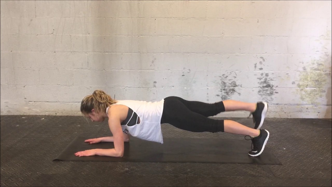 Front Plank with Leg Raise - YouTube