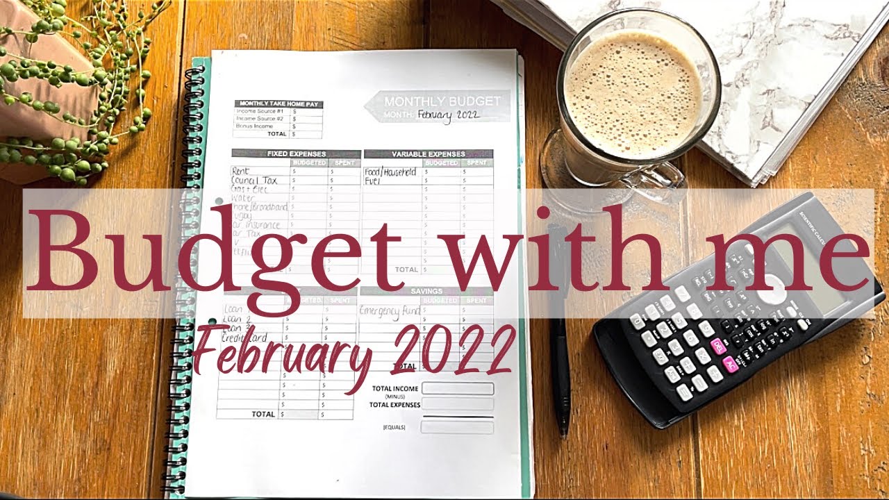 February 2022 budgeting | Single Mum finances | Budget with me - YouTube
