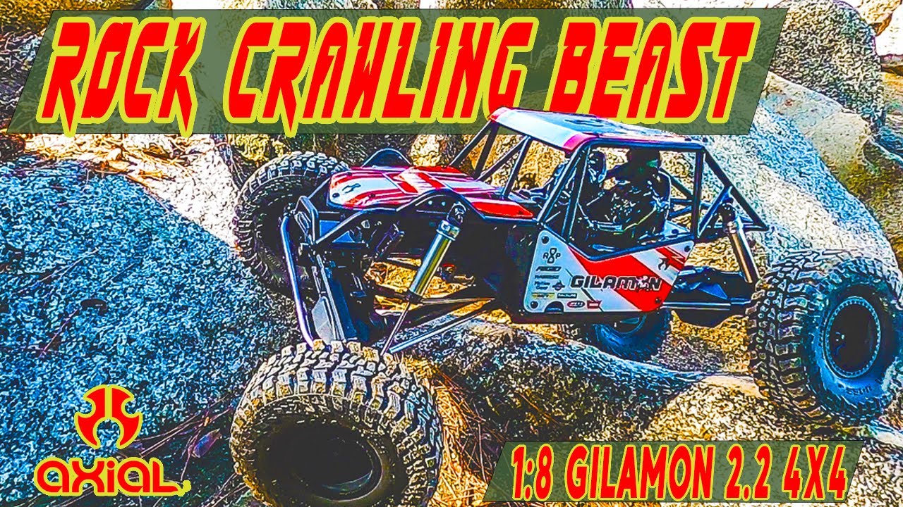 AXIAL 1/8 AXP8 Gilamon 2.2 4X4 - Rock Crawler Beast Unleashed - YouTube