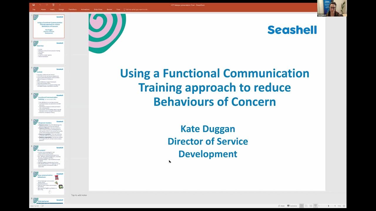 Using a Functional Communication Training approach to reduce behaviours ...