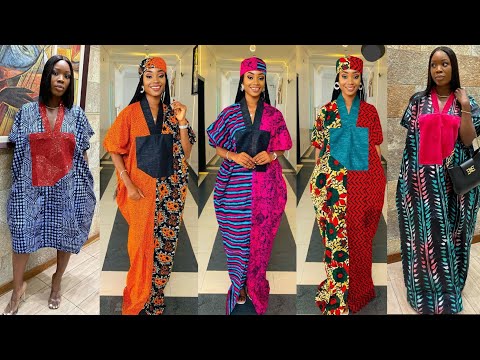 Trendy bubu with a simple V-neck Placket / one size fit all - YouTube