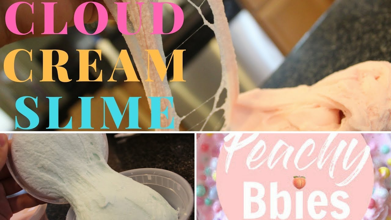HOW TO MAKE CLOUD CREAM SLIME!! Peachybbies - YouTube