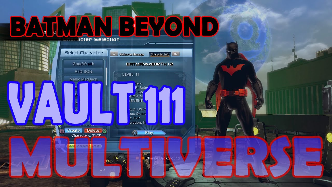 DCUO Batman Beyond; Vault 111 - YouTube