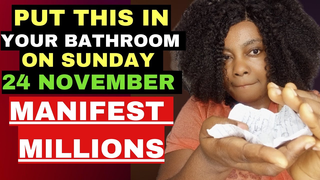 Be Rich! Put THIS in Your Bathroom on Sunday 24 November, Goodbye to ...