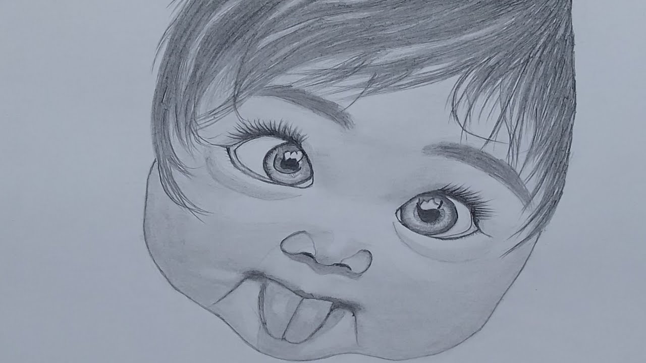 My First Shading And Blending Face Drawing 😍 || Pencil Shading Drawing ...