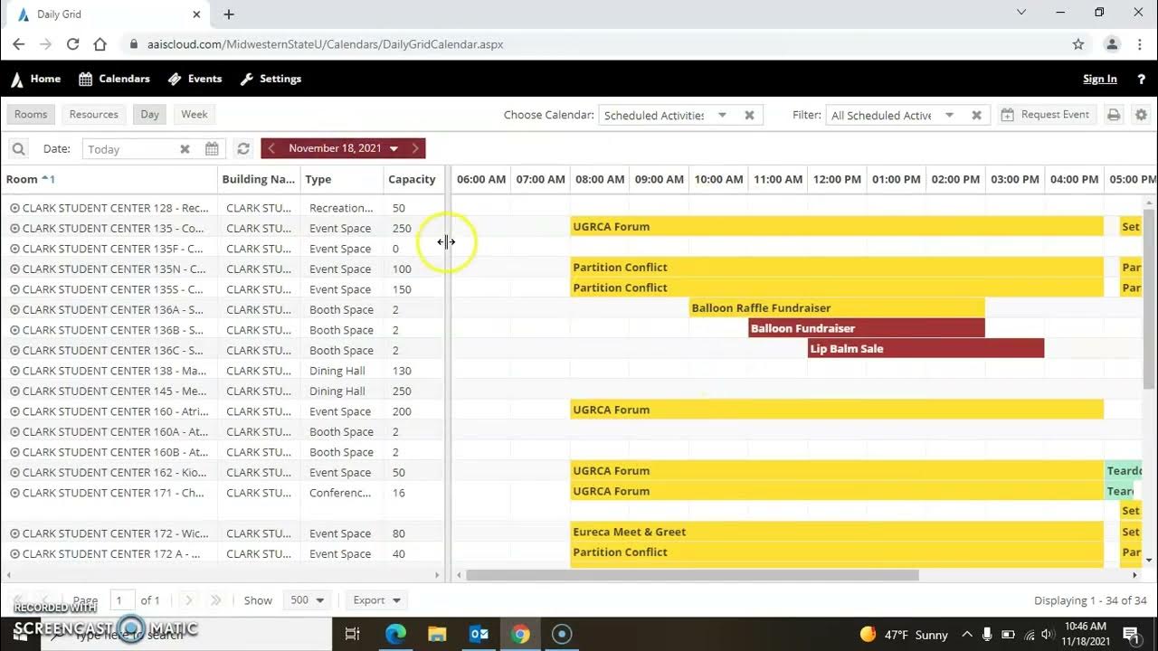 Tutorial Viewing Scheduling Grid - YouTube