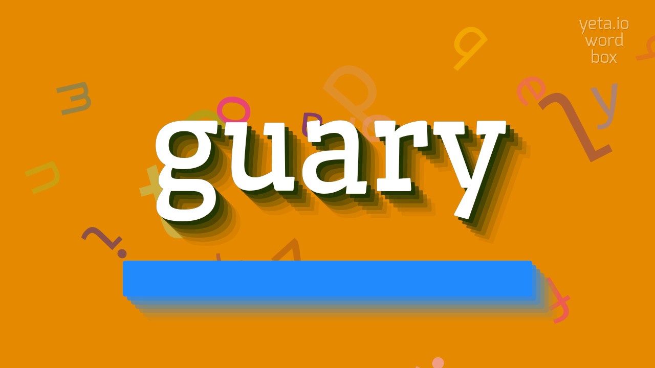 How to say "guary"! (High Quality Voices) - YouTube