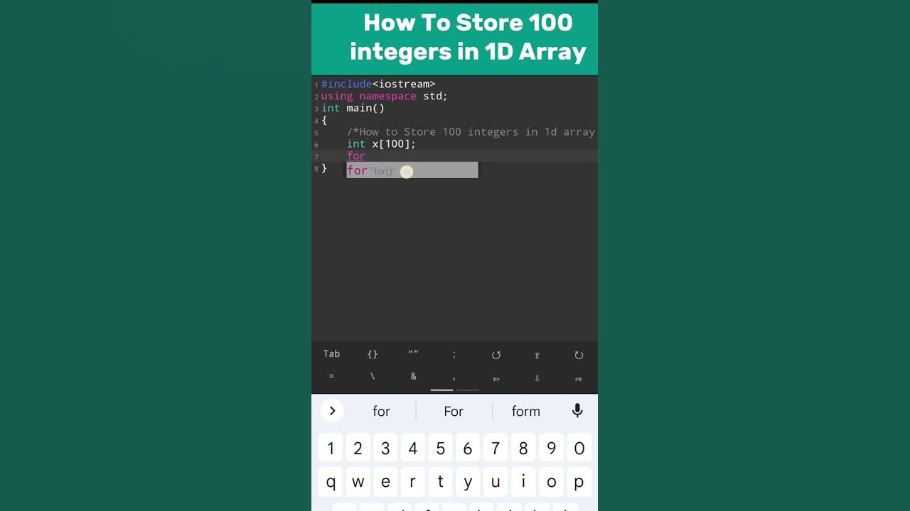 How To Store Values In 1D Array And Print For Loop 1d array how-to-store-values-in-1d-array-and-print-for-loop-1d-array