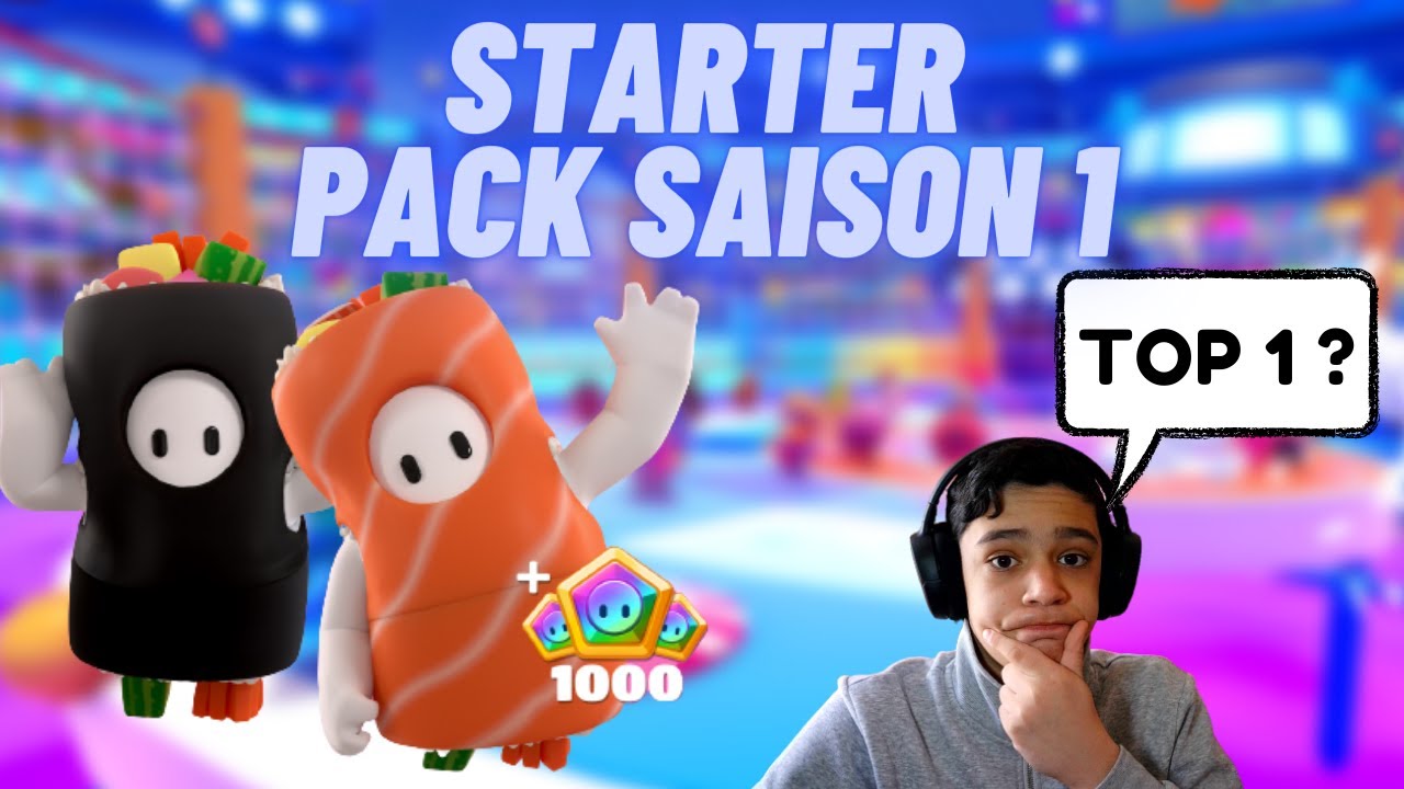 J'AI ACHETE LE STARTER PACK SUSHI sur FALL GUYS ! - YouTube