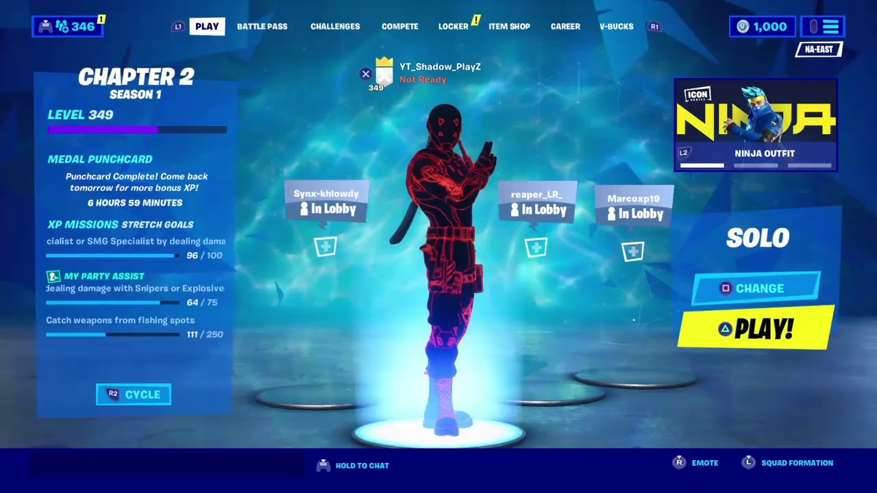 Fortnite Chapter 2 Grinding Overtime Challenges Squads and Duos 2k Subs ...