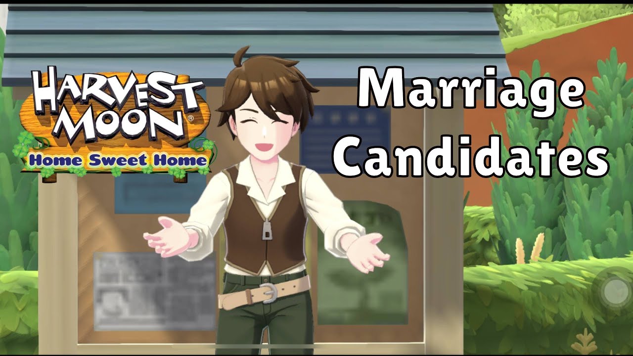 Intro to ALL 8 Harvest Moon Home Sweet Home Marriage Candidates! - YouTube
