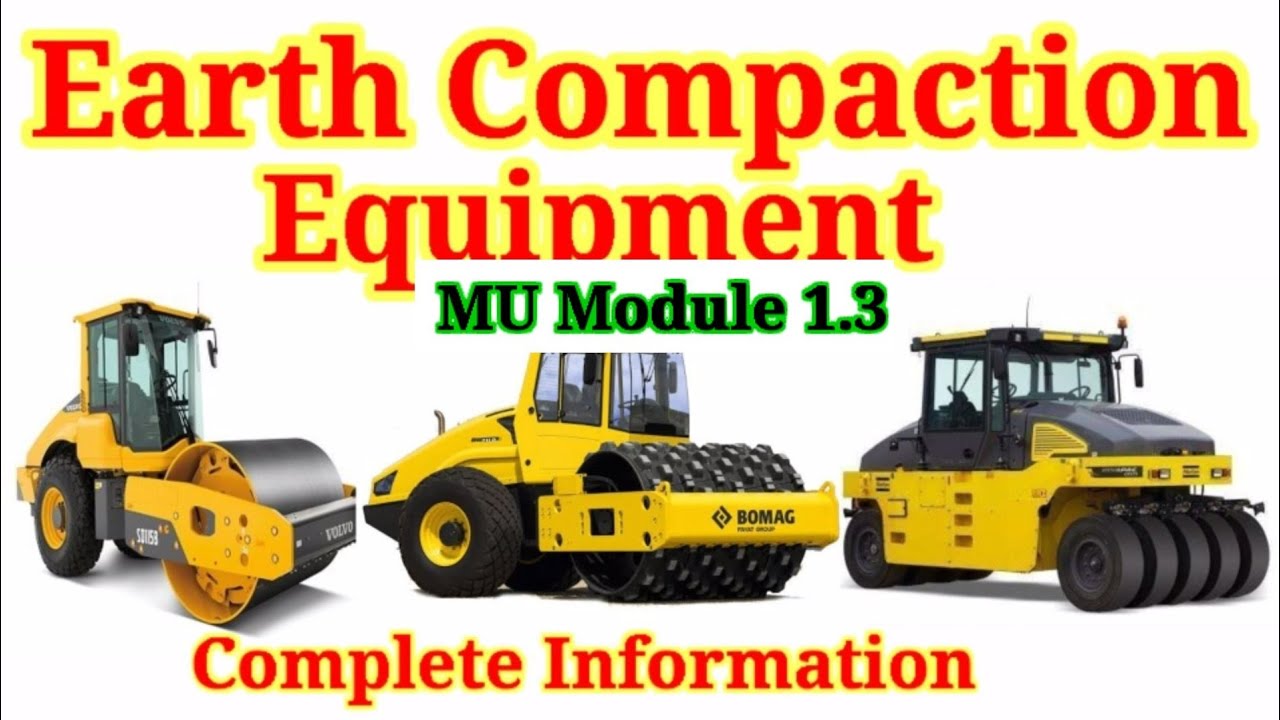 Earth Compaction Equipment - YouTube
