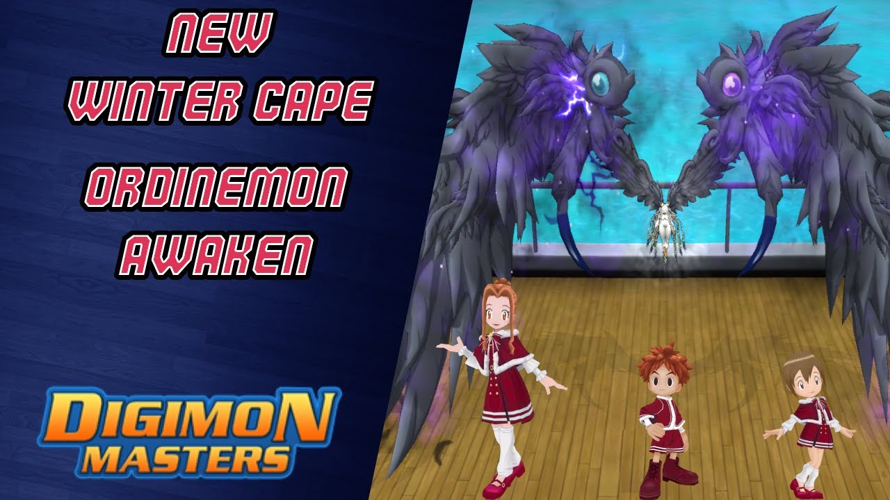 Digimon Masters Ordinemon Awakened New Winter Cape DMO Att 24/12/2024 ...
